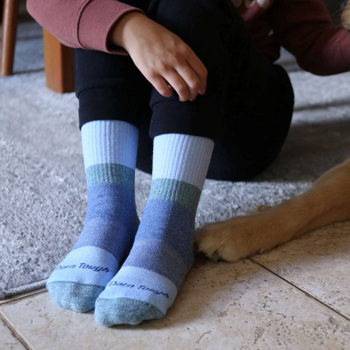 Darn Tough | Kids Hill Topper Micro Crew Heavyweight Hiking Socks in D ...