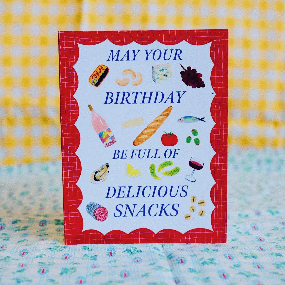 Delicious Snacks Birthday Card – Dotter