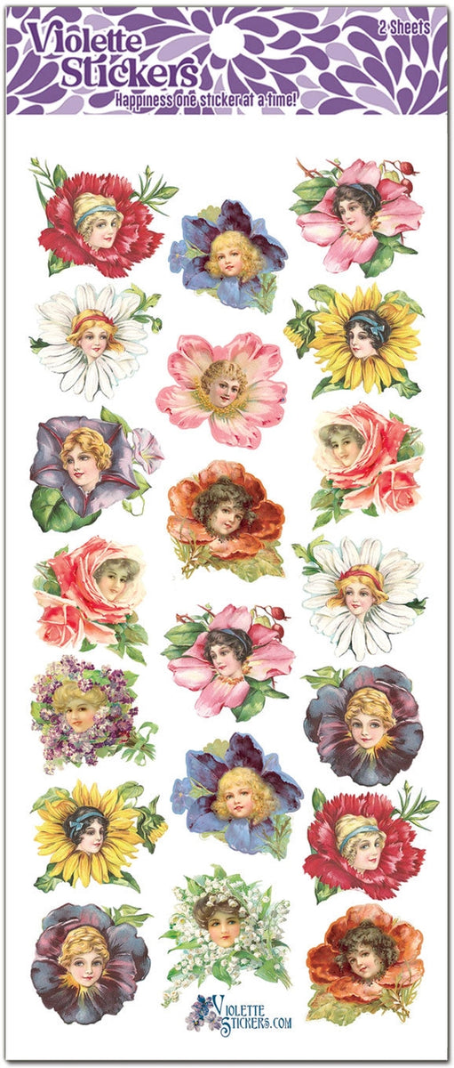 Violette Stickers | Flower Petal Ladies – Dotter