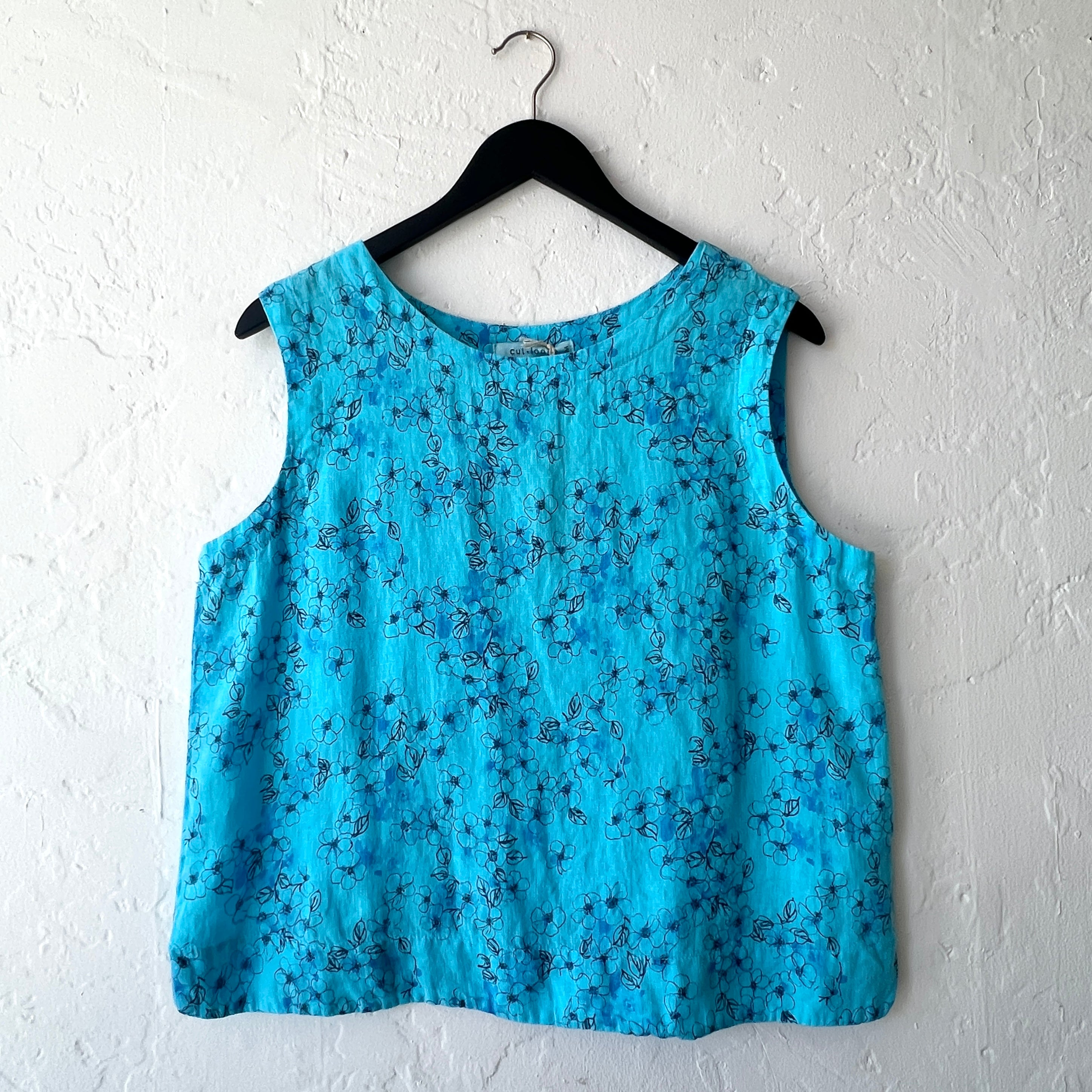 Linen Morning Shell Tank in Atoll – Dotter