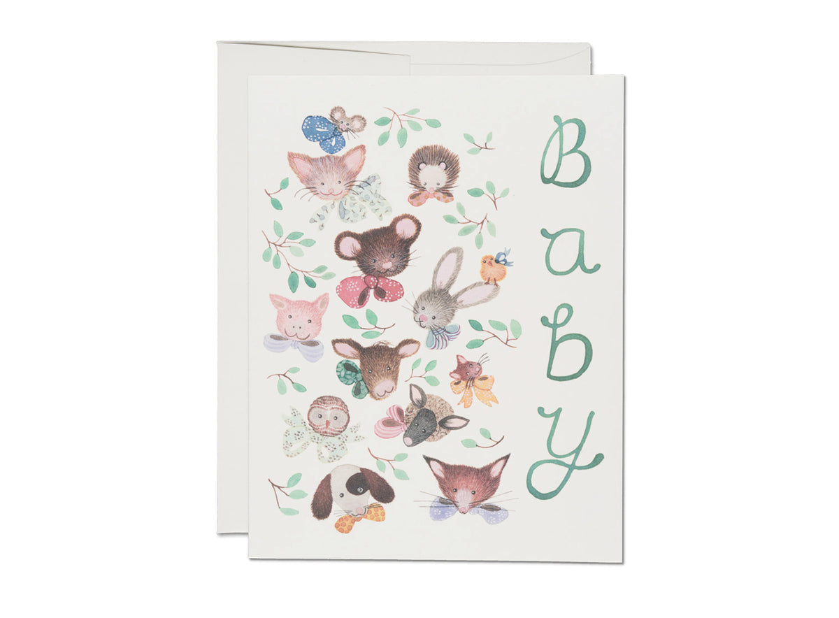 Pink Noses Baby Card – Dotter